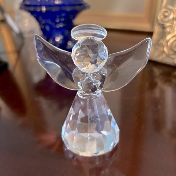 Vintage | Holiday | Vintage Longwin Crystal Angel With Star Christmas ...